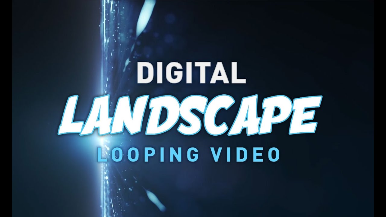 Mesmerizing Futuristic Digital Landscape Video Loop - YouTube