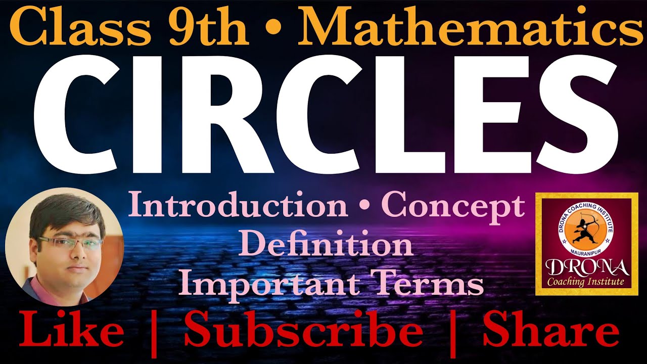 Class 9th • Mathematics • CIRCLE • Introduction • Concept • Definition ...