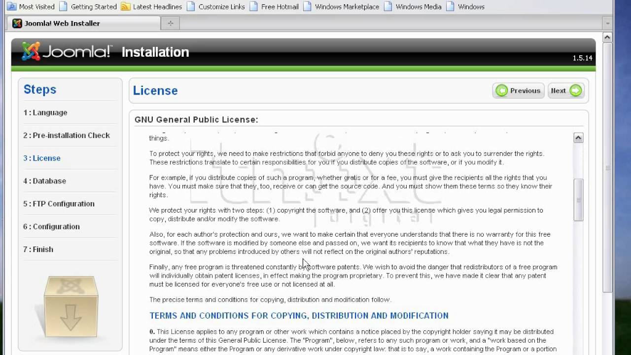 4 3 Joomla Installation - YouTube