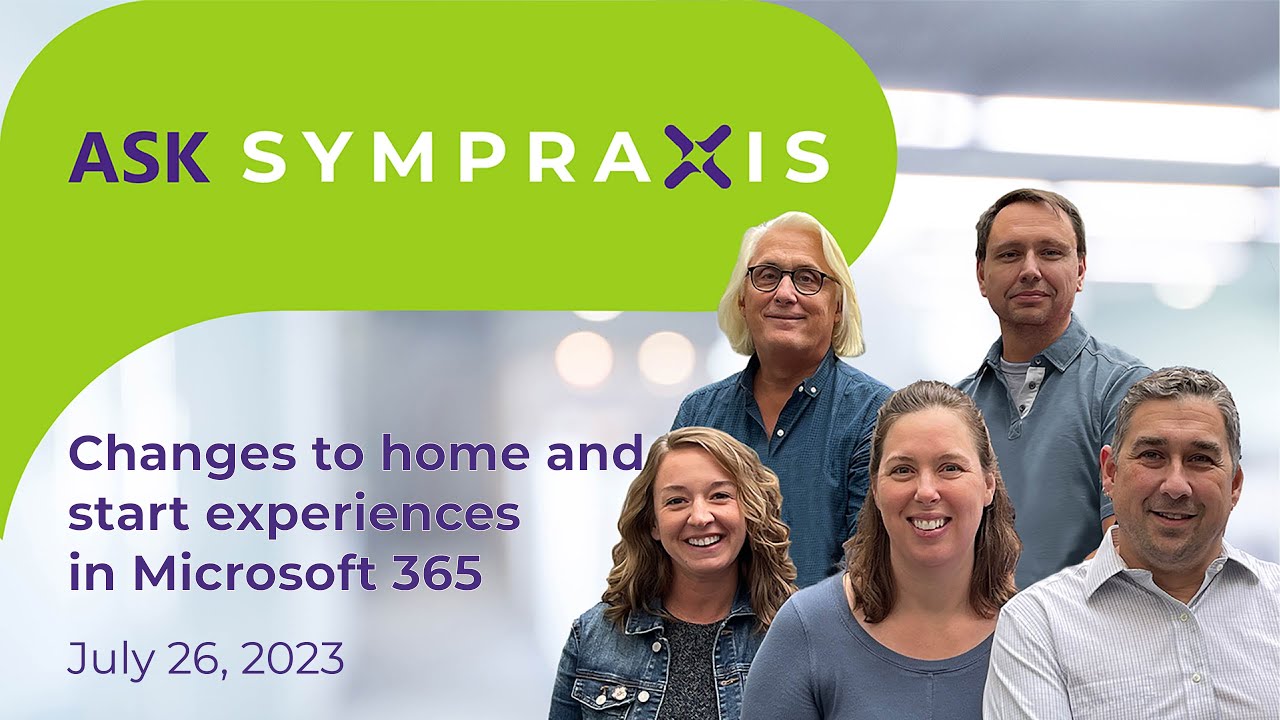 Changes to home and start experiences in Microsoft 365 - YouTube