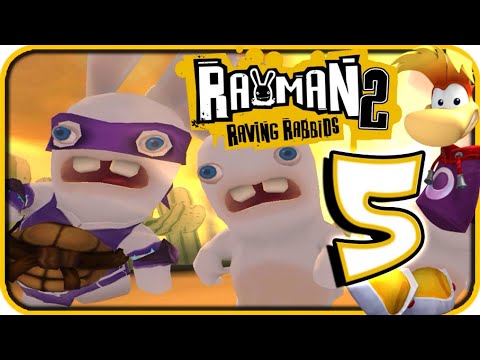 Rayman Raving Rabbids 2 Walkthrough Part 5 (Wii) No Commentary - YouTube