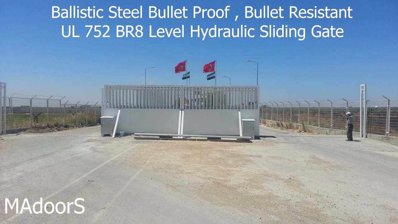 Bullet Resistant Sliding Gate , UL 752 Bullet Proof Automatic Sliding ...