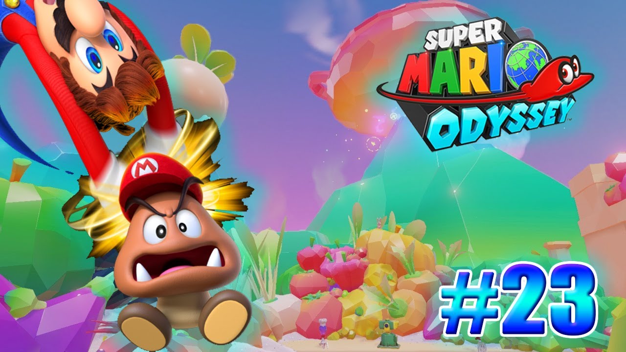 Super Mario Odyssey Gameplay Part #23 {Luncheon Kingdom Moon Rock Power ...