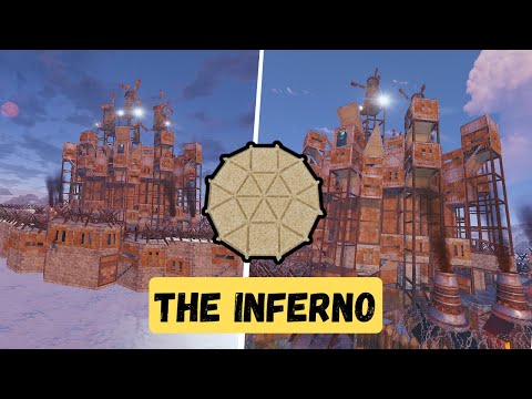 The INFERNO - The BEST Clan Base in Rust 2024 | China Wall | Mountain Roof | Bunkers | 50+ Bedrooms