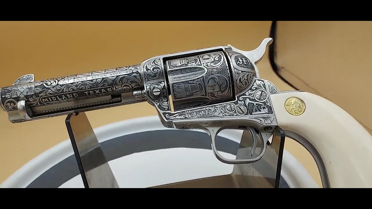 Colt single action engraved oil theme - YouTube