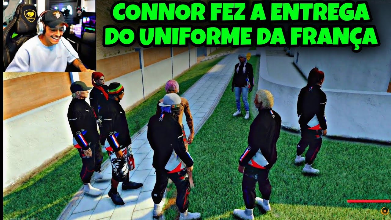 CONNOR ENTREGOU O UNIFORME DA FRANÇA PARA OS MEMBROS - GTA RP - YouTube