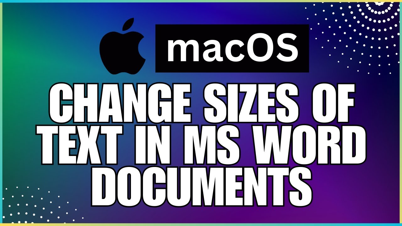 How To Change Sizes Of Text On A Microsoft Word Document-This Applies ...