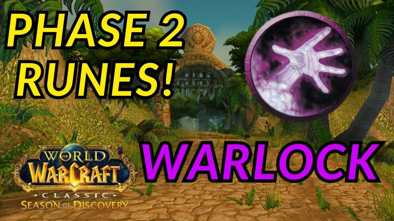 World of Warcraft Season of Discovery Phase 2 - Warlock Runes - YouTube