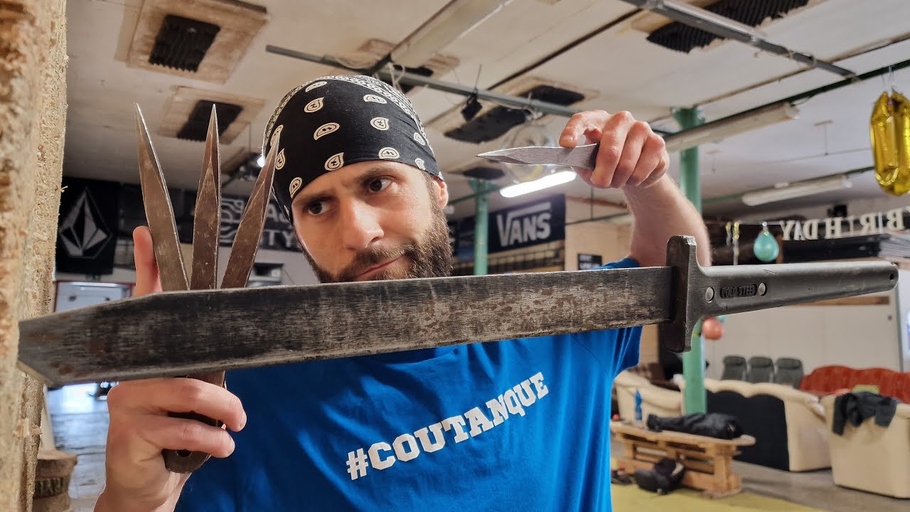 SWORD THROWING With World Champion - YouTube