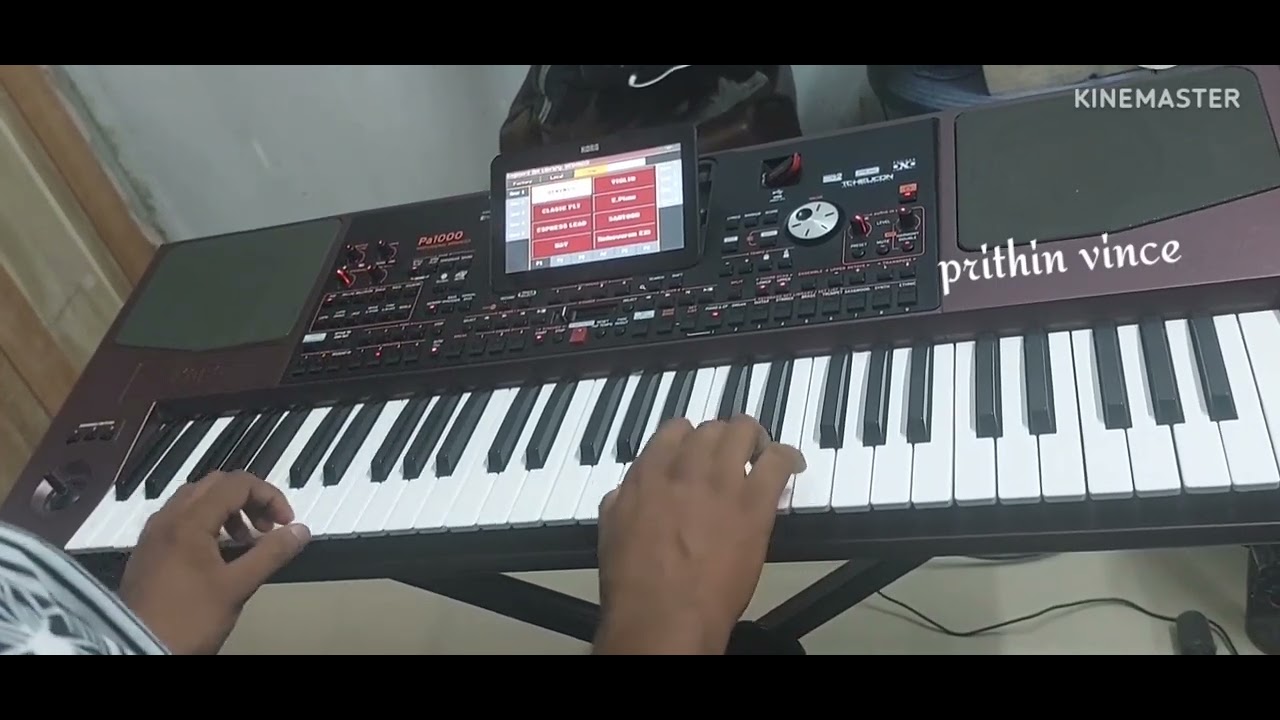 Rajadhirajan mahimayode keyboard instrumental by prithin vince. pa1000 ...