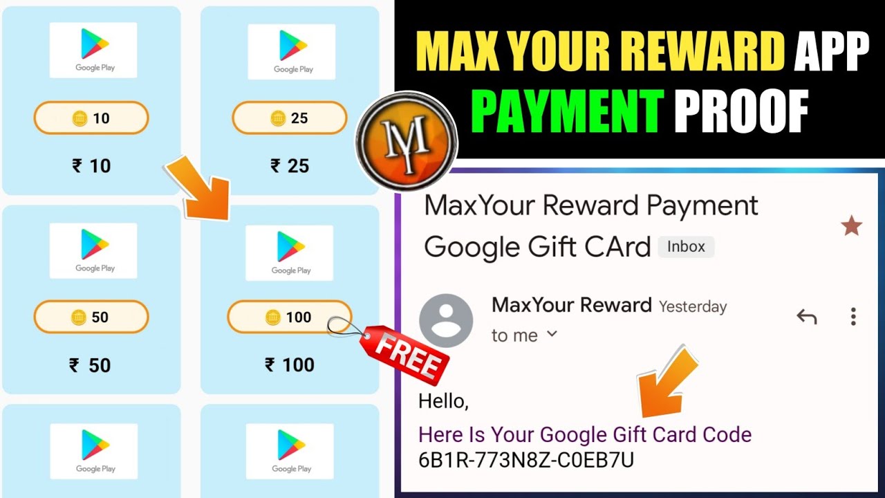 MaxYour Reward App Payment Proof | Free Redeem Code App 2023 | How To ...