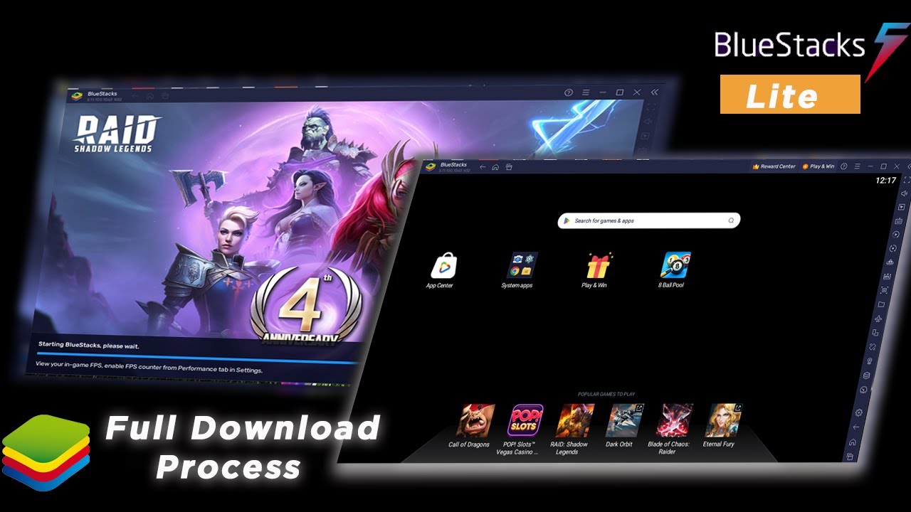 BlueStacks 5 Lite - The Best Android Emulator For Low-End PC | 4GB/8GB ...