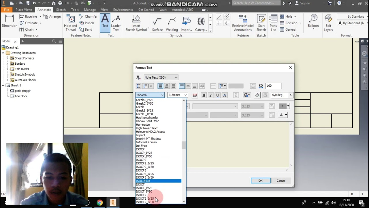 GAMBAR 2D | AUTODESK INVENTOR - YouTube