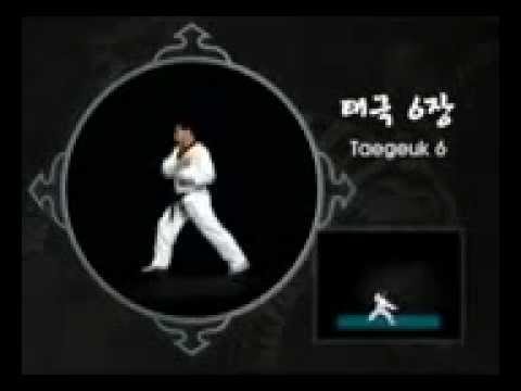 Taegeuk 6 Yuk Jang Taekwondo Poomsae Kukkiwon - YouTube