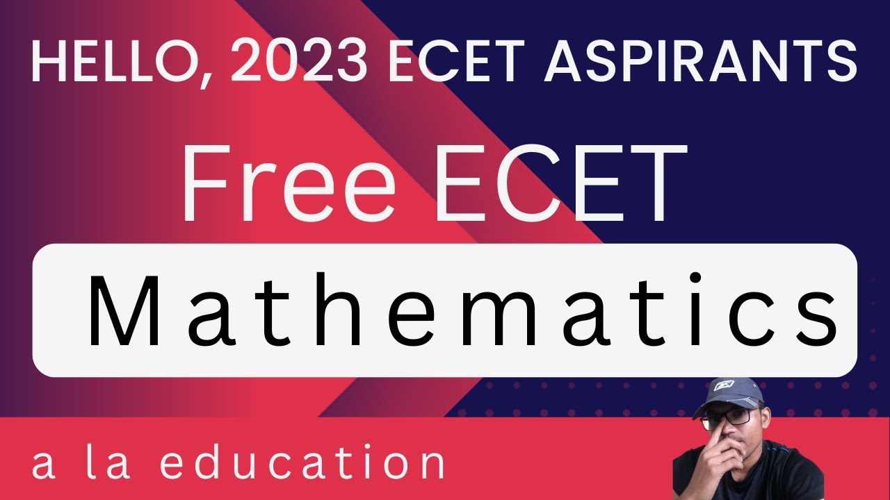 Good News to 2023 ECET Aspirants | Free ECET Mathematics | a la ...