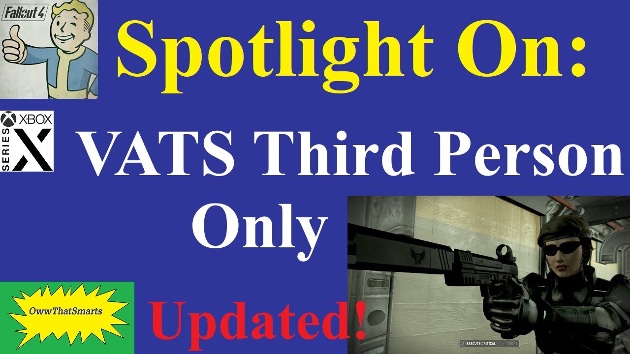Fallout 4 - Spotlight On: VATS Third Person Only (Updated!) - YouTube