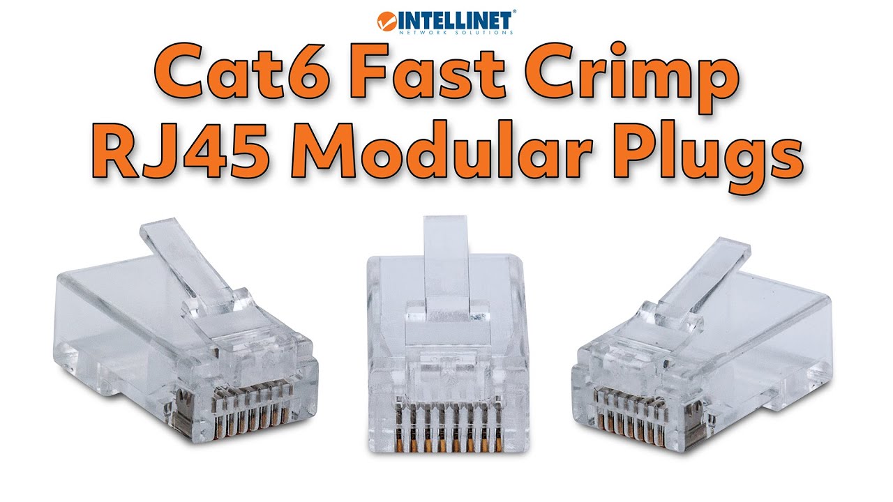 Cat6 Fast Crimp RJ45 Modular Plugs - YouTube