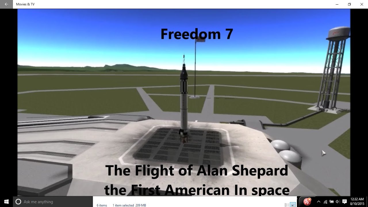 Model/Reenactment of Freedom 7 In Kerbal Space Program - YouTube
