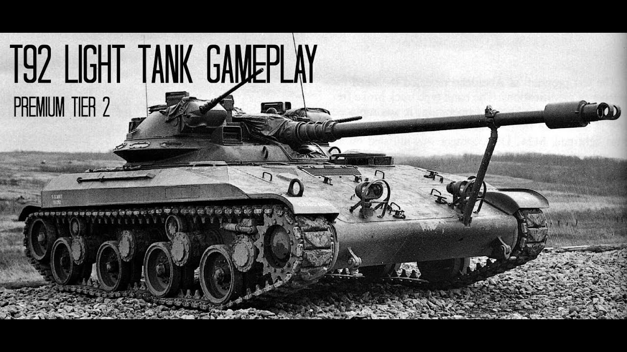 T92 Light tank - Tank in actions - YouTube