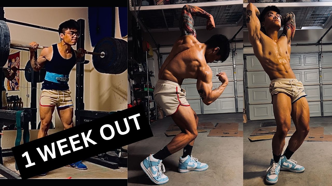 1 WEEK OUT FROM MEET DAY... Squat Singles and Physique Check at 60 KG ...