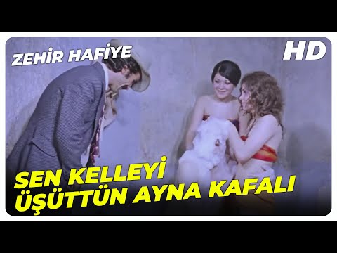 Zehir Hafiye - Hamama Giren Terler Aslanım! | Feri Cansel Eski Türk Filmi