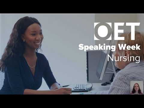 OET Speaking Week 2020: Nursing (NEW SAMPLE TEST)