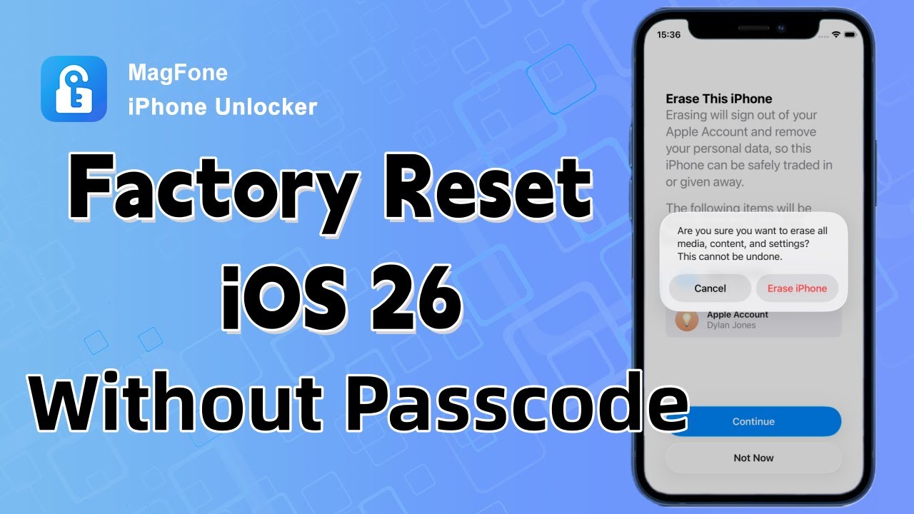 Factory Reset iOS 26 Without Passcode! - YouTube