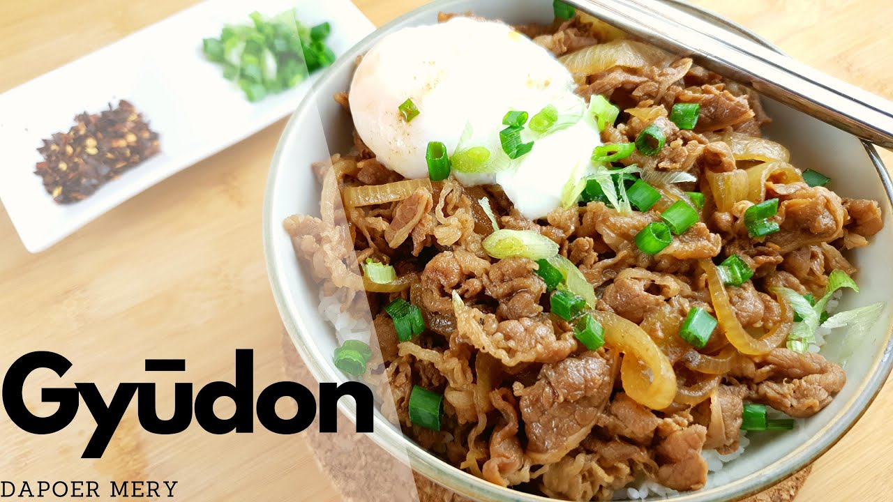 Resep Gyudon NO SAKE NO MIRIN | Gyudon Recipe INDO/ENG - YouTube
