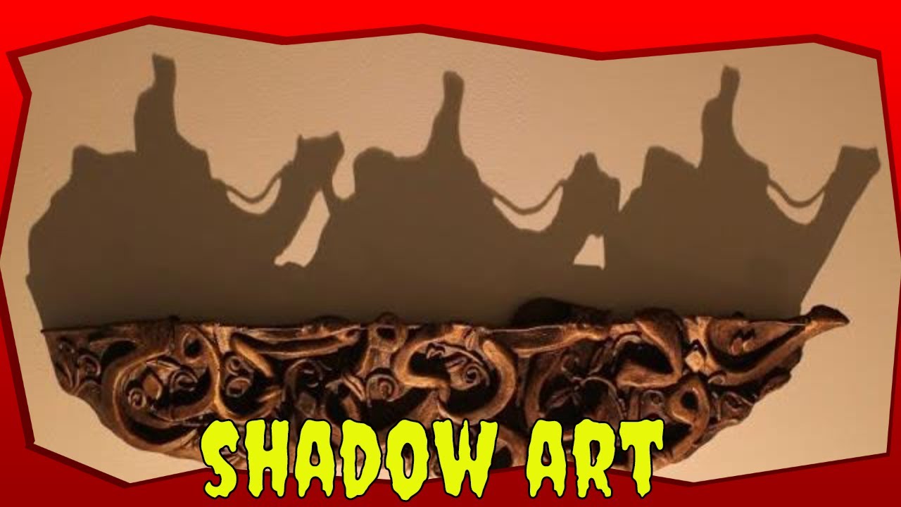 shadow art | how to create shadow Sculpture. كيف تصنع نحت الظلال - YouTube