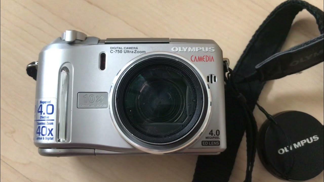 Olympus C-750 Ultra Zoom vintage 10x zoom digital camera - YouTube