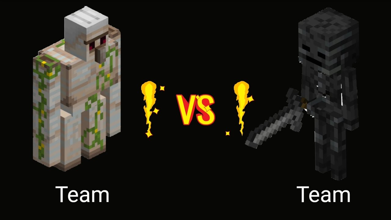Iron Golem Army VS Wither Skeleton Army (Minecraft Battle) - YouTube