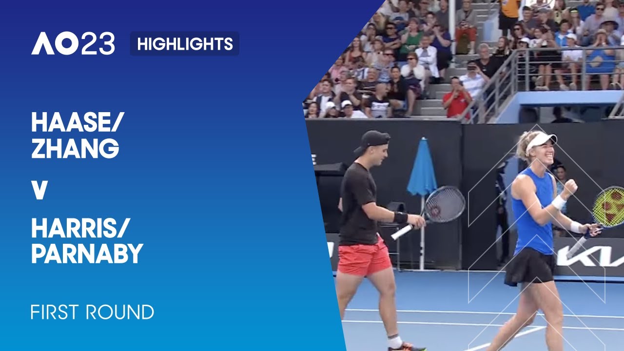 Haase/Zhang v Harris/Parnaby Highlights | Australian Open 2023 First Round - YouTube