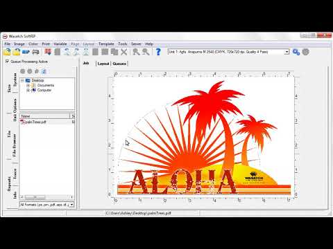 Wasatch SoftRIP- Table Cutting Workflows with Barcodes - YouTube