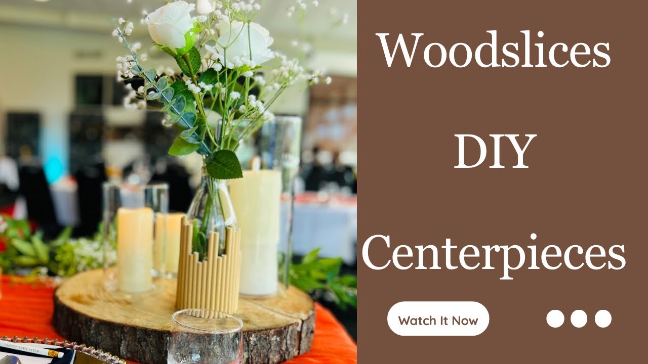 Woodslices DIY Table centrepieces - YouTube