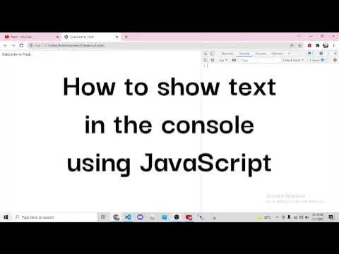 How to use console.log(""); in HTML - YouTube