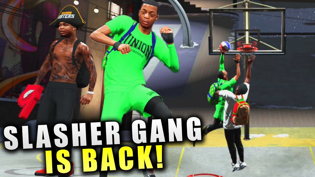 Slasher Started The Game With A Contact Dunk! NBA 2K20 Park Gameplay ...
