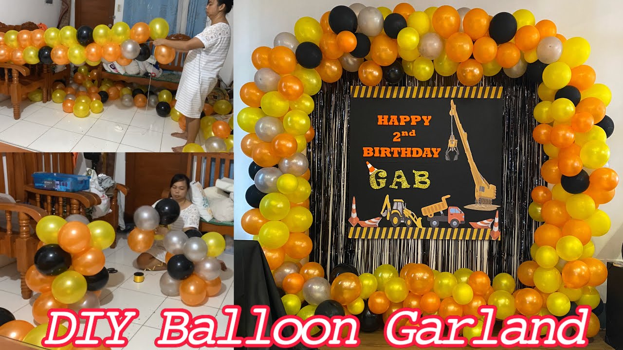 How to Make Balloon Garland? || Balloon Decorations || Construction or ...