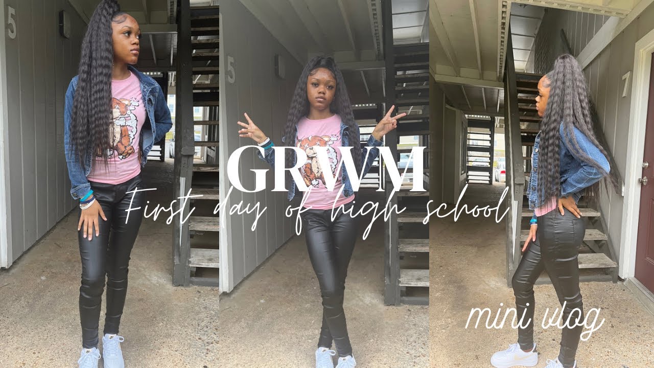 First day of school(GRWM High School Edition - YouTube