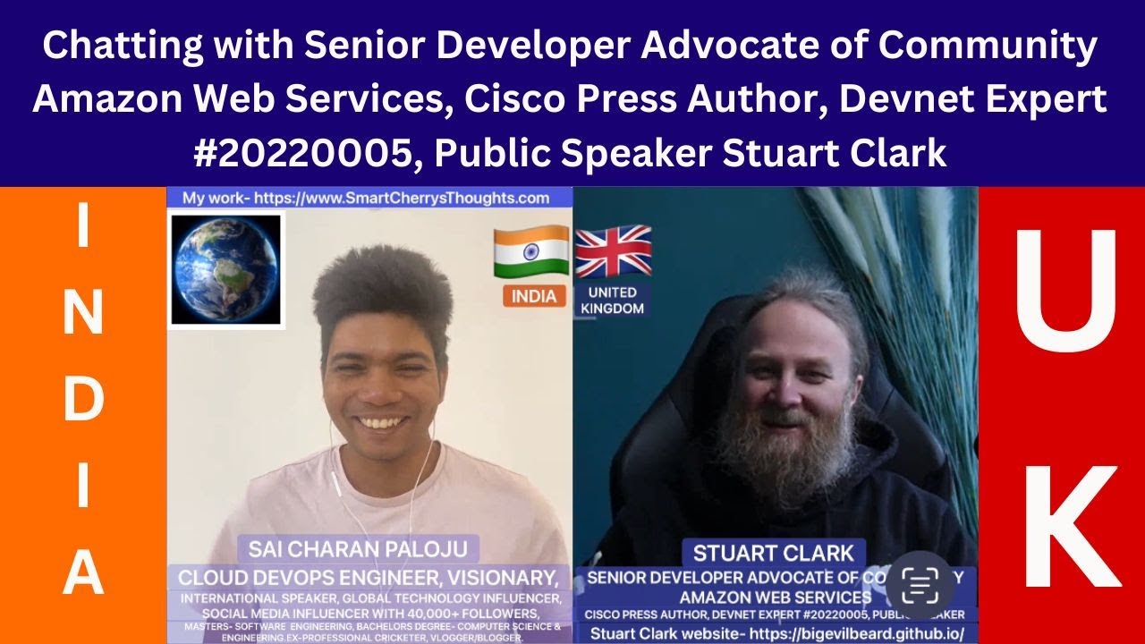 Chatting with Senior Developer Advocate of Community Amazon Web Services Stuart Clark | Sai ...