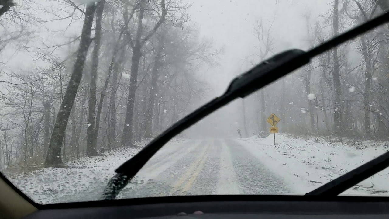 Snowfall on Burnt Mountain, Jasper, GA 2/20/2020 - YouTube