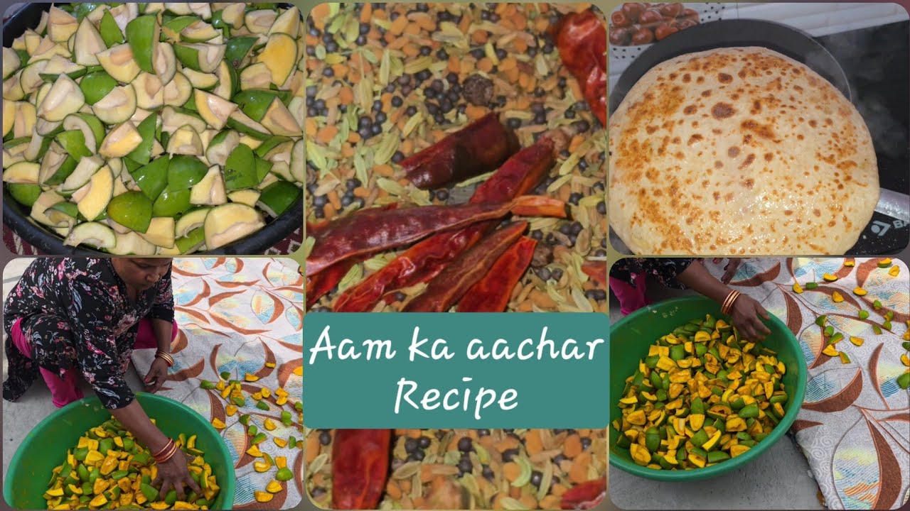Aam ke aachar ki full recipe || #vlog morning to z ...