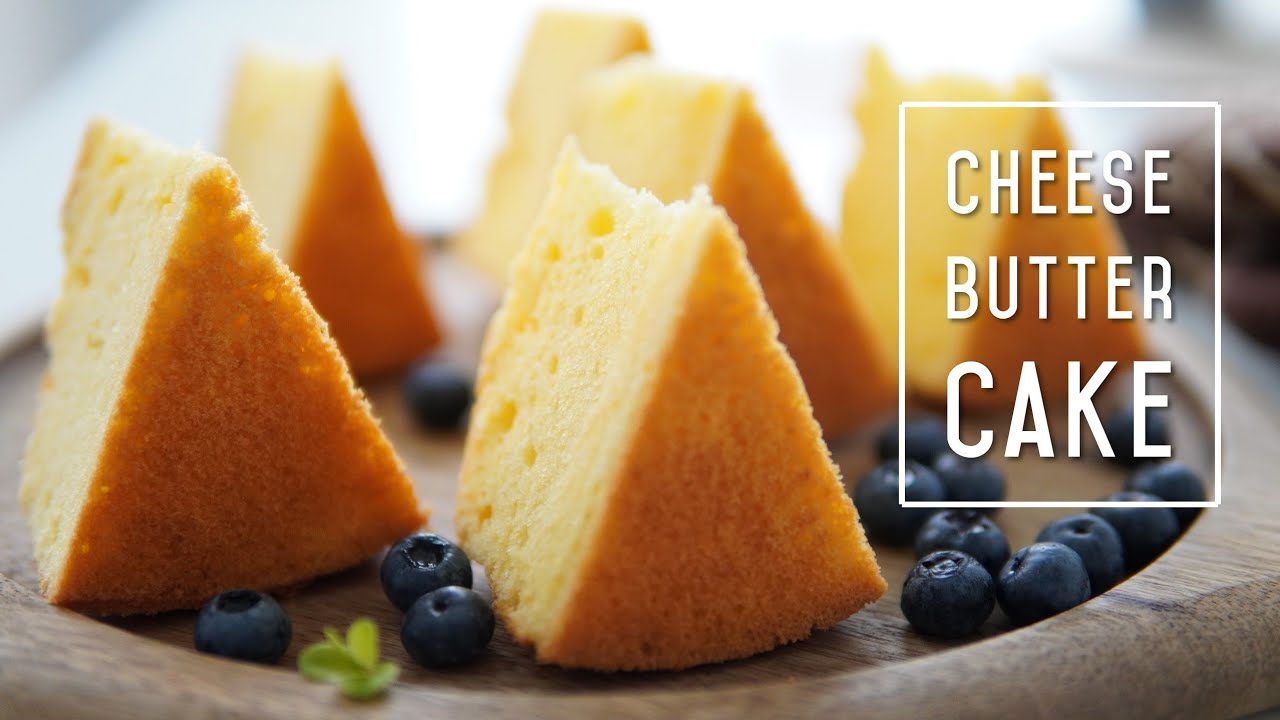How to make Moist and Fluffy Cheese Butter Cake [Homemade Easy Cake ...
