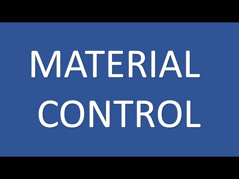 Material Control - YouTube
