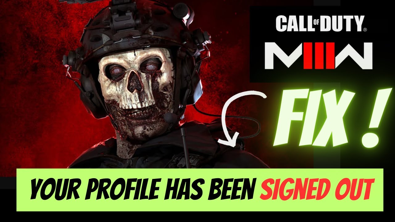 Your Profile has been #signed out #Mw3 ( Modern warfare 3 ) || by ...