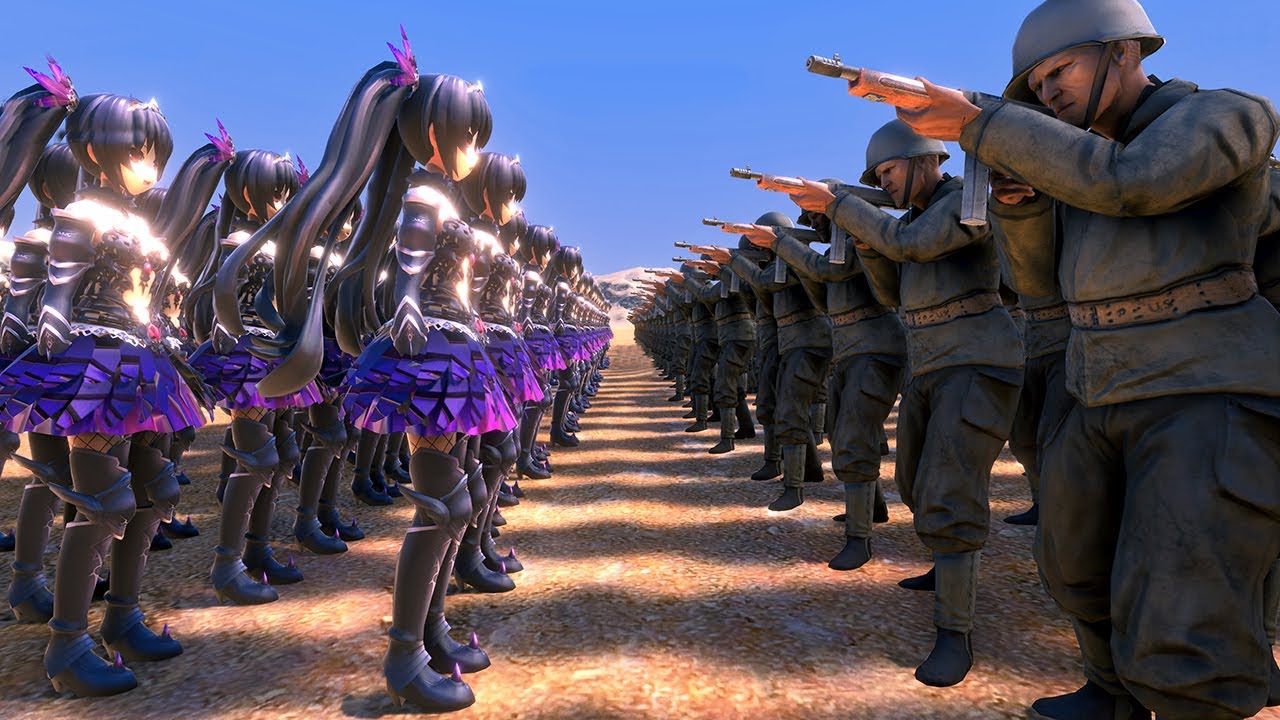 500 NOIRE vs 10,000 U. S. SOLDIERs | Ultimate Epic Battle Simulator | UEBS - YouTube