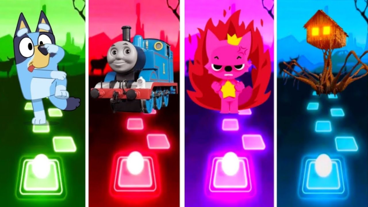 Bluey 🆚 Thomas the Train 🆚 Pinkfong 🆚 Spider Head House 🎶 Who Will Win ...
