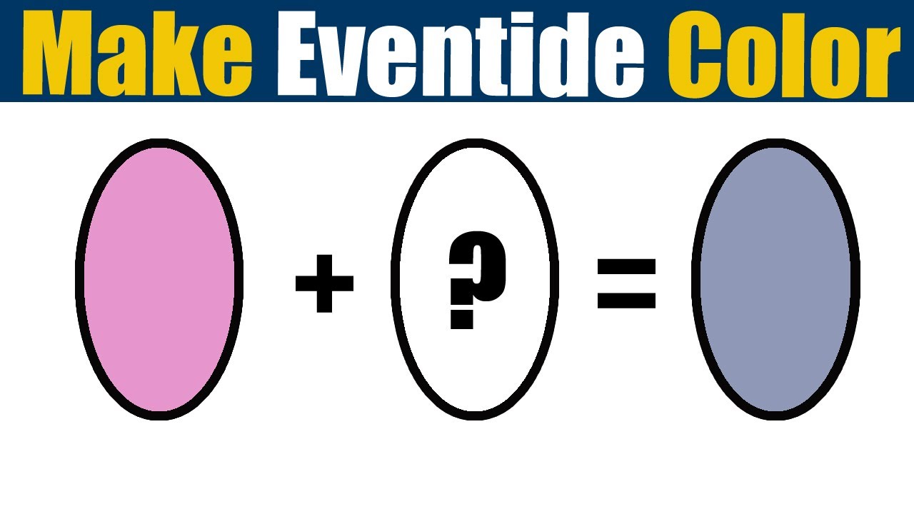 How To Make Eventide Color - What Color Mixing To Make Eventide - YouTube