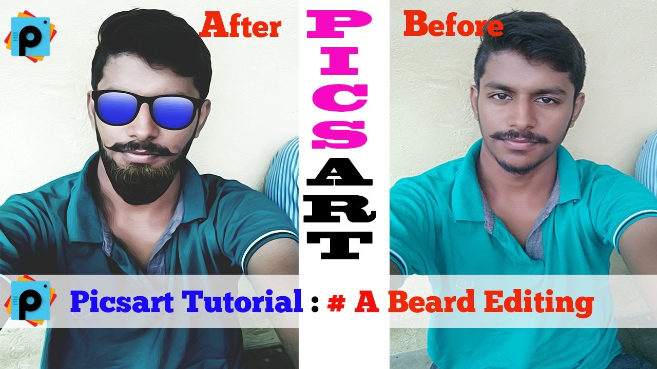 Beard Editing in Picsart 2017 ||PicsArt Crack ||picsart tutorials - YouTube