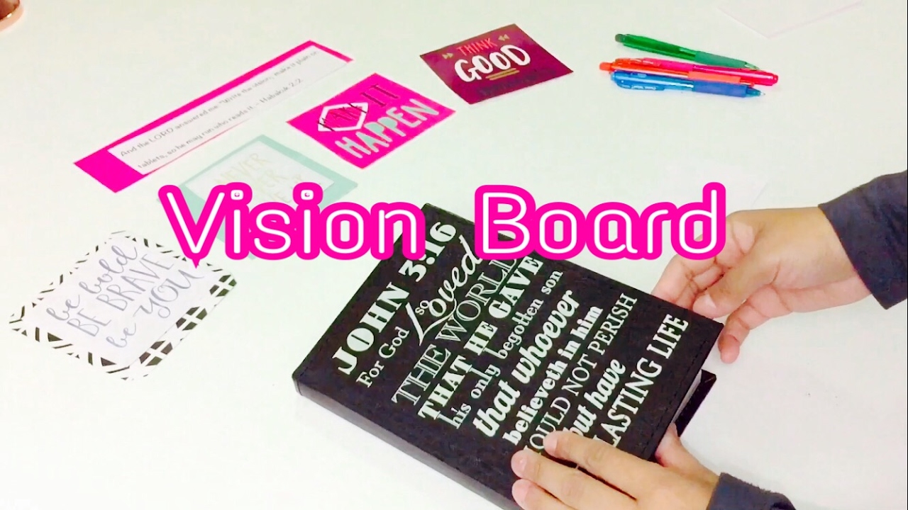 Vision Board! Organize Your Life! - YouTube