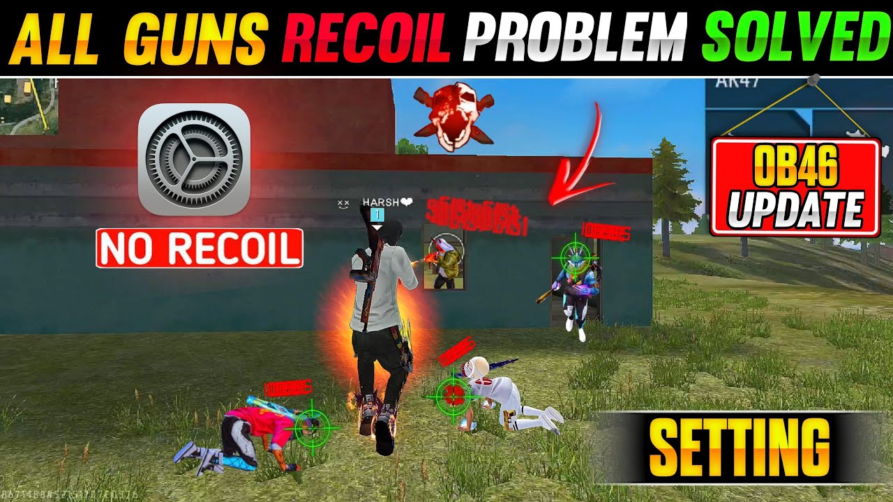 How To Control Recoil In Free Fire 🔥| Headshot Recoil Problem Solved ...